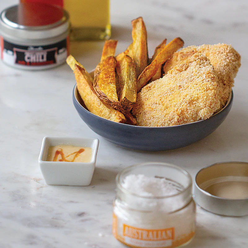 Baked Fish & Chips With Sweet Sriracha Mayo – Midwest Mercantile